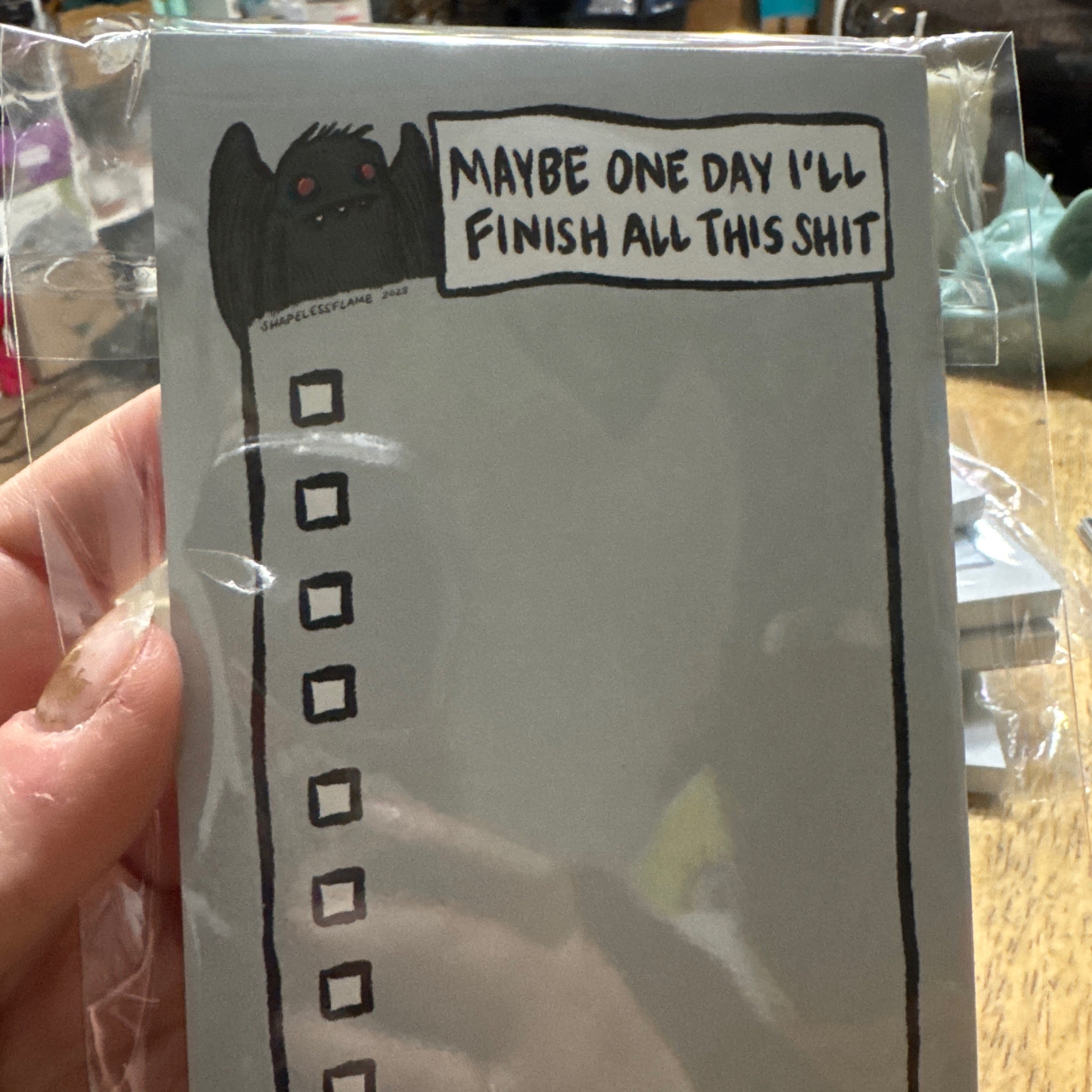 Mothman pad of paper | Oktober's *Occult Shoppe*
